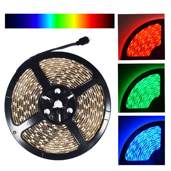 Novabright RGB300 Color Changing RGB Super Bright LED Strip Light 16 F ...